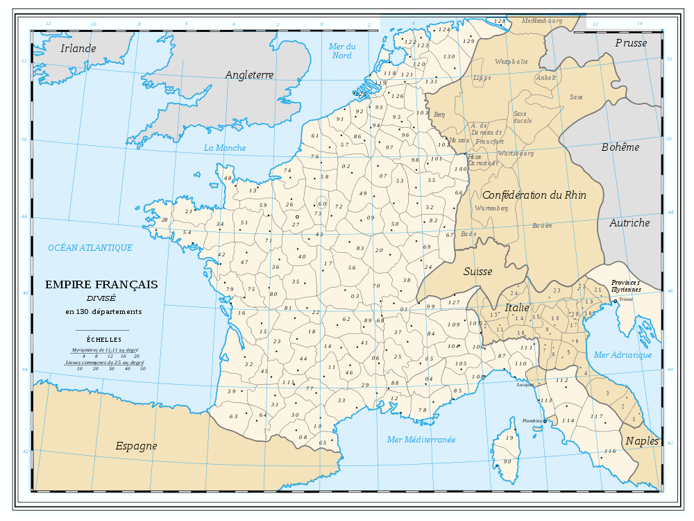 Departement De L empire Sous Napoleon En 1811